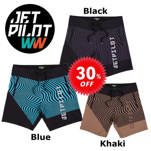 ・波打つ縞模様が目を引くボードショーツです。・フロントにJETPILOTロゴ。・ウェストは紐で調節ができます。（範囲に限りがありますのでウエストサイズをご確認ください。）・ポケット付き。★ ネコポス便/ゆうパケット便 対応商品 ★　ネコポス...