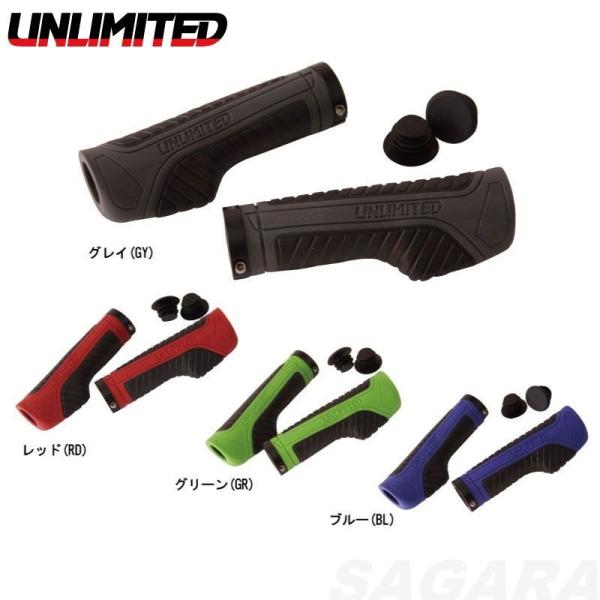 　　UNLIMITED　　アンリミテッド　ロックグリップ　 エルゴ ERGO　UNLIMITEDロックグリップシリーズからNEWラインナップ　人間工学に基づいたエルゴノミック構造は手のひらにフィットするように設計され、　ライディング中の快適...
