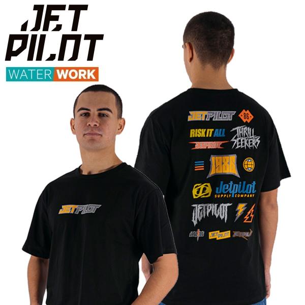 【発売日：2026年02月25日】★★★JETPILOT 2026 MODEL★★★2026年モデルのメンズTシャツです！！・名前の通りたくさんのステッカーのようなロゴがプリントされたTシャツです。・丈夫で高見えする210gsmコットンジャ...