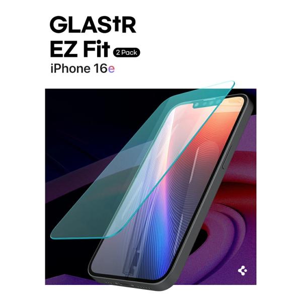 アイフォン17e ガラス iPhone 16e ガラスフィルム SE4 2025 液晶保護 2枚セット アイフォン16e 耐衝撃 GLAS tR EZ Fit シュピゲン 画面保護 iPhone SE 4 傷つけ防止 スマートフォン iPh...