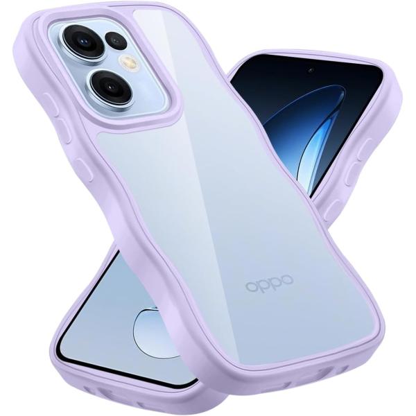 スマホケース OPPO Reno13 A ケース A-B0FH4S56K3 かわいい 波状フレーム うねうね 耐衝撃 オッポリノリノ13A 滑り止め 人気 可愛い カバー 落下防止 ワイヤレス充電対応OPPO Reno13 A ケース うね...