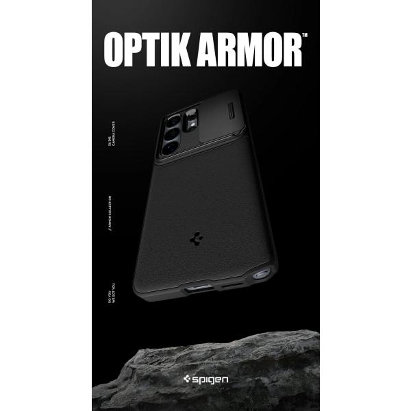 Galaxy S26 Ultra ケース 米軍MIL規格 スライド式 カメラ 耐衝撃 ストラップホール カメラレンズ保護 オプティック・アーマー シュピゲン サムスン ギャラクシーs26 ウルトラ カバー SC-53G 傷つけ防止 doco...
