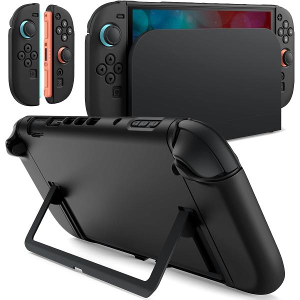 NintendoSwitch2 7.9インチ スリム 保護ケース A-B0FGXQNL2K TPUソフトカバー 付けたままドック可能 グリップカバー Joy-Con対応 着脱式 マット仕上げ 持ち運び保護 PCバックシェル 傷防止 落下防止...