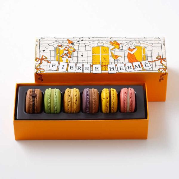 バレンタイン チョコ 2026 マカロン 6個詰合わせ ピエール・エルメ・パリ バレンタイン チョコ 冬ギフト 詰め合わせ 東京 お土産 お歳暮 御中元 お返し 誕生日 父の日 母の日 プレゼント お取り寄せ スイーツ2026 バレンタイン...