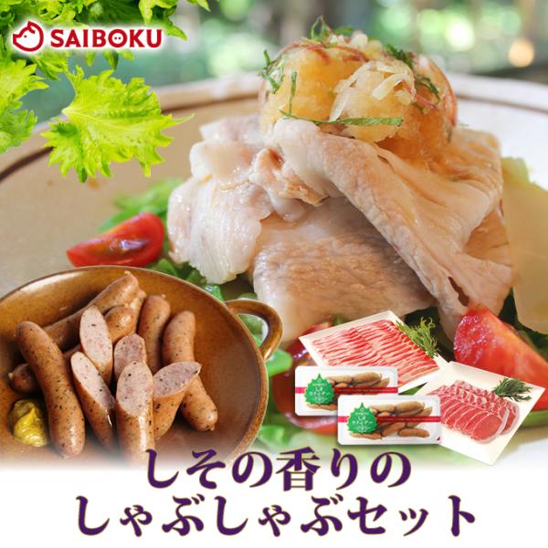 夏の新商品！サイボク旬シリーズの中でも人気の高い「しそウインナー」を、ブランド豚肉・ゴールデンポークと一緒に楽しめるセットです。温かいしゃぶしゃぶも美味しいですが、この季節は「冷しゃぶ」でお召し上がりいただくのがおすすめ！柔らかくて甘い脂の...