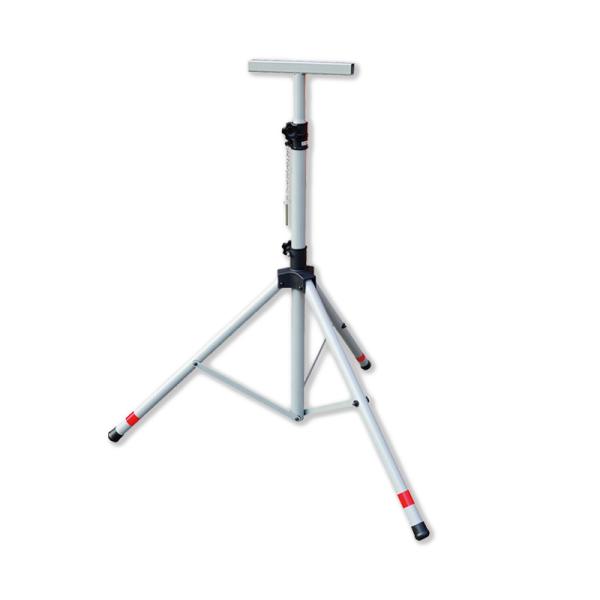 シンプルな構造の投光器用の三脚です。使用時寸法：三脚幅1250×高1200〜2000mmコード長さ：5m
