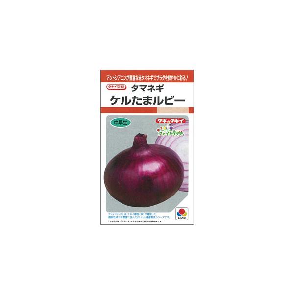 中早生熟期で5月中下旬から収穫が可能で9月まで貯蔵可能。抽苔や分球が少なく作りやすい。玉はそろい良好、皮はつやのある濃い赤色。ポリフェノールの一種であるアントシアニンを従来の赤タマネギ（猩々赤）より豊富に含む。辛みが少なく、甘みが強いのでサ...