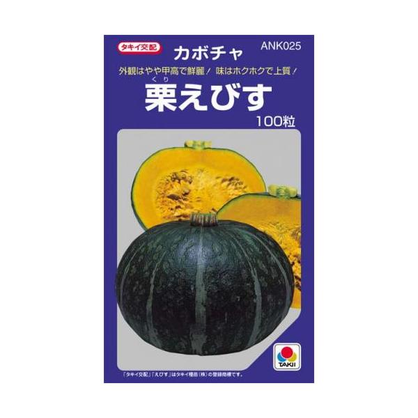果形が甲高へん円形で、濃緑地の果皮に入る淡緑のチラシ斑がごく鮮明。果ぞろいがよく、外観が美しい。果重1.3〜1.5kg。果肉は濃黄色で厚い。食味は粉質でホクホクしておいしく、早どりができて、2番果でも食味がよい。開花後32日で可食期となり、...