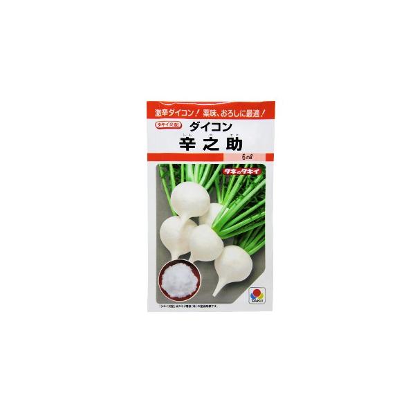 辛味が強く、薬味用として最適一般の青首ダイコンより辛味が非常に強く、皮ごとおろしてそばの薬味や大根おろしなどに最適 そろいがよく秀品率が高い9月上旬まきの露地栽培(株間21×20cm)では、収穫までの日数は約60日程度。根長7cm、根径8c...