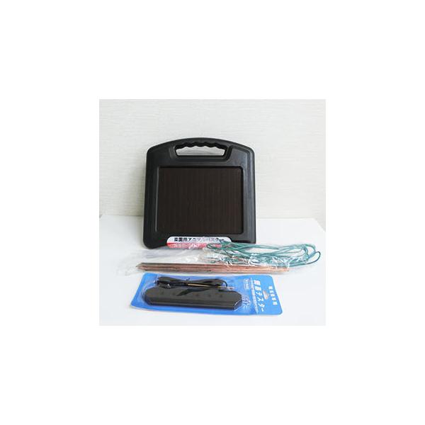 電柵器本体です。電柵用電源太陽光で発電、電池の交換要りません。電気柵有効距離500ｍでしっかり電気を流せます。日光が弱くても充電できます。　　　仕様　　寸法：幅265ｍｍ×奥行160ｍｍ×高さ220ｍｍ　重量：1.9ｋｇ　電源：鉛蓄電池シー...