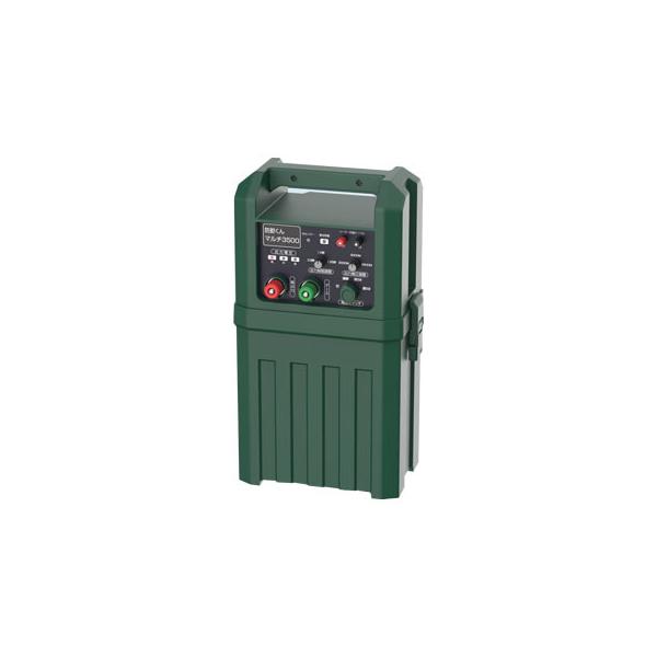 アライグマ・ハクビシン・小動物・猪対策に。バッテリー、AC100V、乾電池対応のマルチタイプ自動車用バッテリーが使用可能です。自動車用バッテリーの４０B１９Lが本体に収納可能です。■型式：マルチ3500■付属品　出力ケーブル/1個　アース棒...