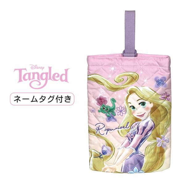 ■d7266lv Disney ラプンツェル キルト シューズバッグ人気のディズニープリンセス ラプンツェルの可愛いシューズバッグ。上履きや体育館シューズ入れなど大活躍！内側にはネームタグが付いており、紛失防止に役立ちます。入園・入学の準備...
