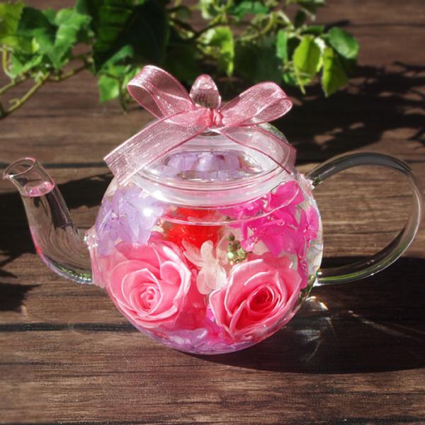 セット内容：クリスタルハーバリウム ミニティーポット1個サイズ：16.5cm×10cm原産国：日本【ご理解ください】自然の素材を使用しているため一つとして同じ物はありません。