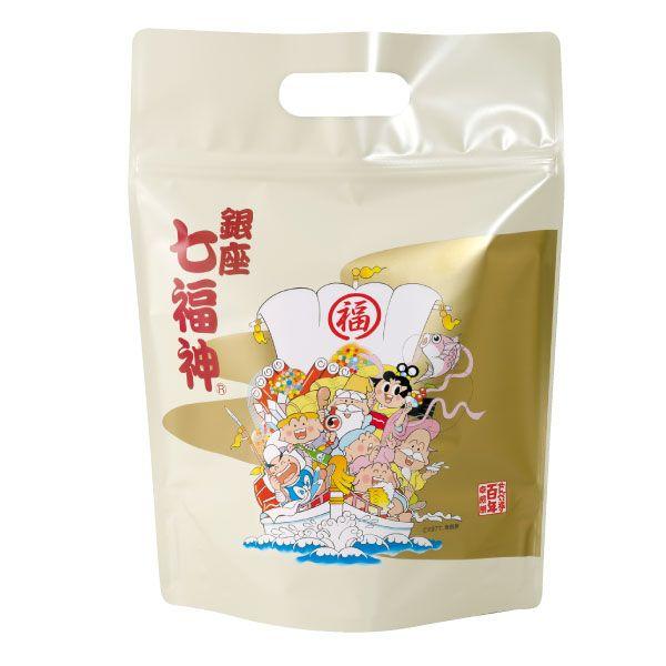 心をこめて焼き上げた七つの味わい溜まり醤油、甘辛風情、双目糖、桜海老、落花生餅、滋養黒胡麻、甘露抹茶の七つの味をご賞味ください