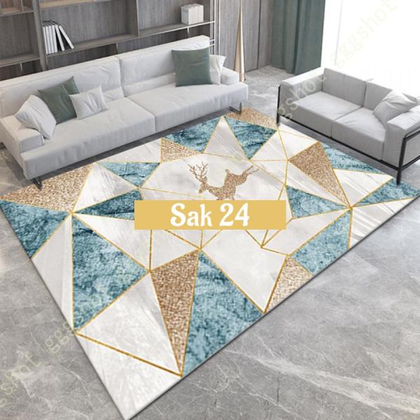 [組成]：ポリエステル100%（プリント柄です）　 　 　            [厚さ]:約6mm   　  シンプルなデザインは、お部屋の雰囲気をがらりと変えます！ 洋室はモダン、和室に敷いてもモダンな印象に早変わり♪　　 お部屋に明る...