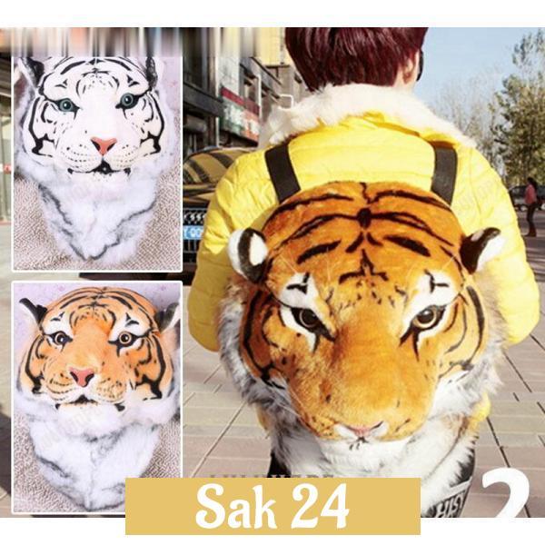 商品名：リアルアニマルモチーフ バッグ/Realistic animal motif bag(サイズ)横幅：45cm　縦幅：58cm(カラー)1. White tiger　ホワイトタイガー2. Tiger　タイガー(素材)フェイクファー(コ...