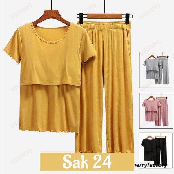 ■ 品名：マタニティパジャマ■ 素材：モダールレーヨン■ カラー：全6色■ サイズ：M-2XL検索ワード：マタニティ パジャマ ホームウェア 授乳服 妊婦服 マタニティ パジャマ　ナイティセット 半袖　長袖 長そで 授乳服 妊婦服 マタニテ...