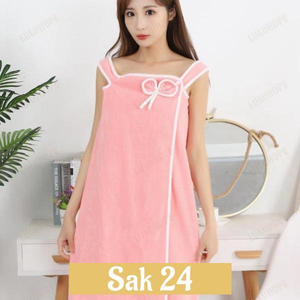 商品名 タオルローブ 商品説明 シャワー?お風呂あがり?海水浴などの着替え時に適なキャミワンピタイプのタオルローブです！タオルの変わりにサッと着られるからスポーツジム(フィットネス)での着替え時にもGOOD?胸元部分はギャザー入りなのでスカ...