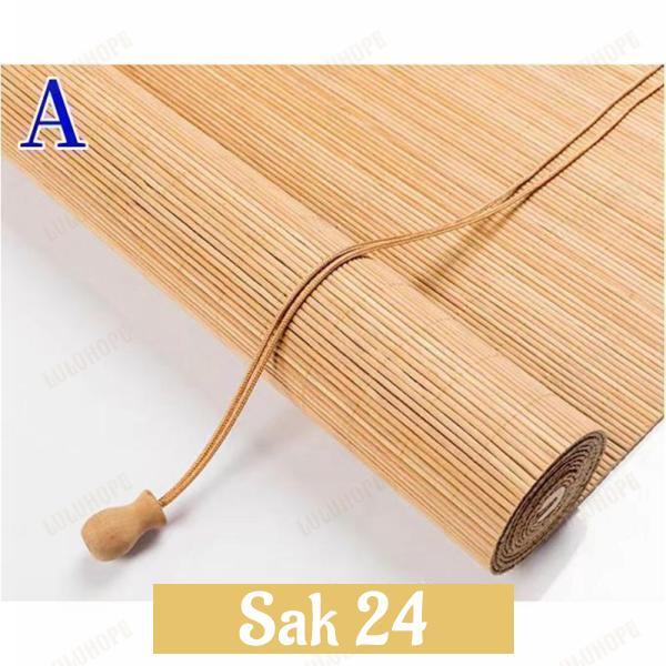 強い日差しを遮ったり目隠しはしたいけど明るさや風は取り入れたい窓におすすめの簾。自然な風合いの竹製で、安価ながら巻き上げ用のコード付きでとても使いやすく、窓の外でも室内でもどちらでもお使いいただけます。made in China■材質：竹