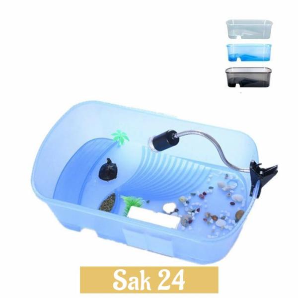 商品名：カメの水槽素　材：PP素材カラー：ブルー＆ホワイト＆ブラックサイズ：横42×縦24×13（cm）生産国：中国注意事項 モニターの発色により実際の商品と異なって見える場合がございます。予めご了承くださいませ。爆買