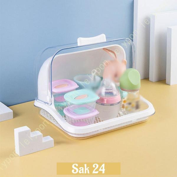 商品の説明☆おしゃれな哺乳瓶乾燥ラックです。製品：約33*28.5*21cm。具体的な製品とサイズは画像の説明を見てください。材質：食品級PP製。注意：製品は収納ボックスに限り、他の撮影物品は含まれていません！ 出産祝いとか、ママたちへの良...