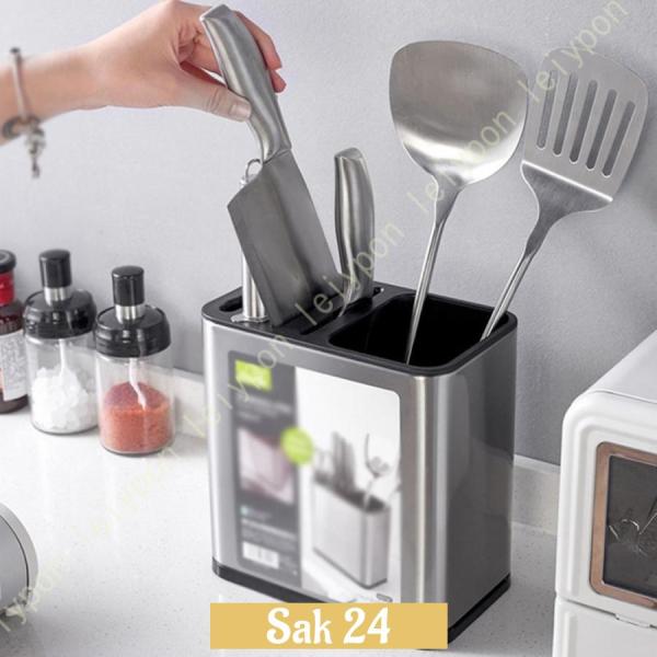 商品の説明【目を引くおしゃれなスタンド】・美しく収納できて取り出しやすいカトラリースタンド 【製品】A=19.5*12*20cm。B=18*8.7*13cm。材質：ステンレス製。具体的な製品とサイズは画像の説明を見てください。注意：製品は箸...