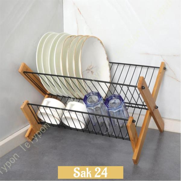 商品の説明サイズ：サイズA=33*26*38cm。材質：竹+炭素鋼。注意：製品は水切りラックに限り、他の撮影品は含まれていません！ 調理や掃除のためのスペースを省くように設計されています。より安定して耐久性があり、シンクの上のスペースを最大...