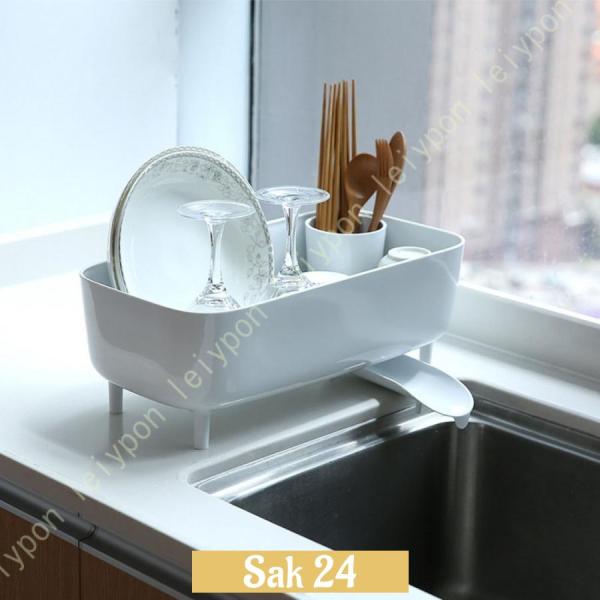 【商品仕様】製品：A=39.5*19*14cm。A=1個入り。B=2個入り。C=3個入り。D=4個入り。E=5個入り。材質：PP+ABS製。注意：製品はキッチン収納棚に限り、食器は含まれていません！【水切りかごに食器を収納】今回の水切りカゴ...