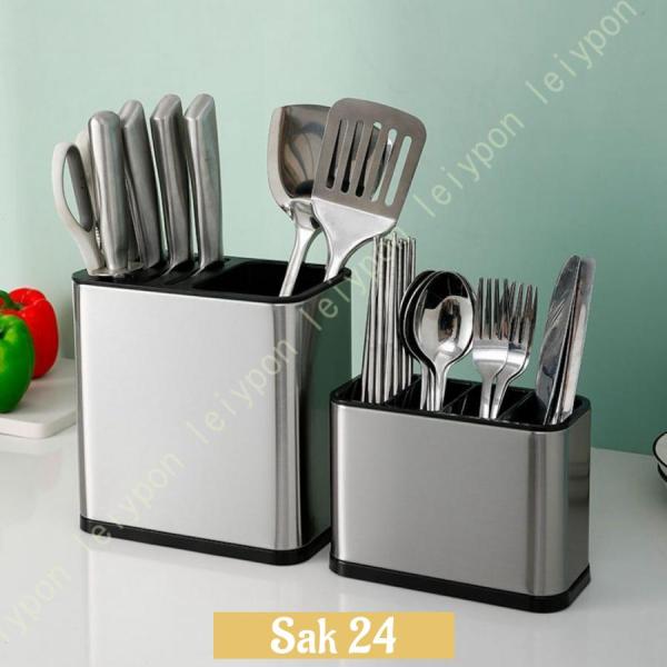 【商品仕様】オシャレな箸立て 製品：A=約28.2*20.2*21.5cm。B=約19.5*11.5*20.7cm。C=約17.8*8.2*13.8cm。材質：PP+ステンレス製。サイズは表示されている数値と実寸が多少異なる場合があります。...