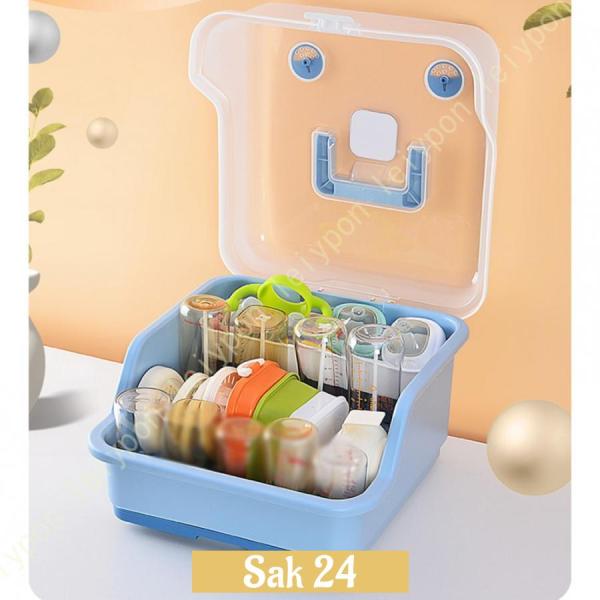 商品の説明簡単のカラフルでおしゃれな哺乳瓶乾燥ラックです。サイズ：A=35.5*35.5*24.5cm（スタンド棒*10、収納バスケット*1）。B=35.5*35.5*24.5cm（スタンド棒*10、収納バケツ*1）。具体的なデザインは製品...