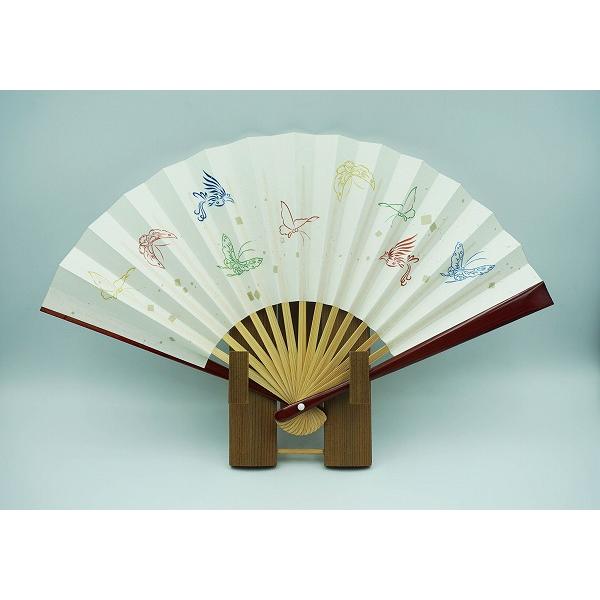 〜商品説明〜・扇子　溜塗　5寸　胡蝶・化粧箱