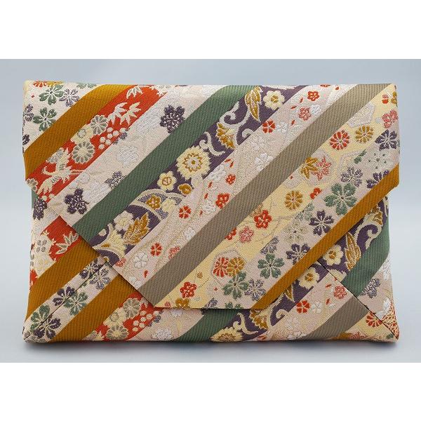 〜商品説明〜・数寄屋袋　交織各種　その他系・ビニール入・寸法(約)　縦:15.0cm　横:21.0cm　厚:3.0cm※裂地の取り方により、写真と柄や模様の見え方が異なります。