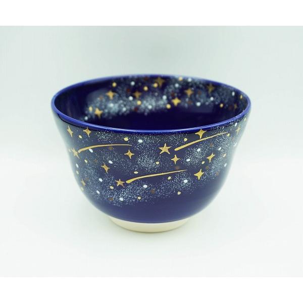 〜商品説明〜・茶碗　色絵　夏の夜空・加藤永山　作・化粧箱・寸法(約)　径:11.7〜11.8cm（最上部）　高さ:7.5〜7.7cm