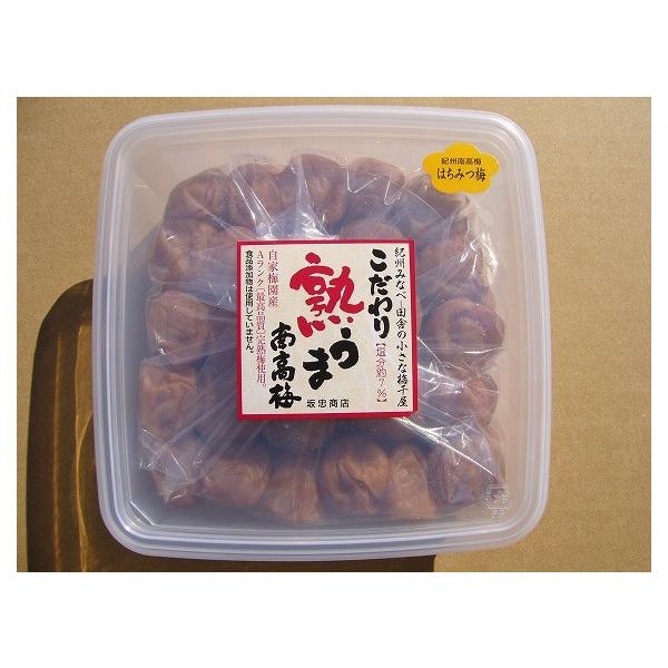 自家梅園産完熟南高梅（Ａランク・最高品質）を原料に 甘味料（ステビア、スクラロース等）、化学調味料等の食品添加物を使わずたっぷりのハチミツで漬け込みました。塩分約7%仕上げですので食べやすく小さなお子様でも安心してお召し上がり頂けます。ほの...