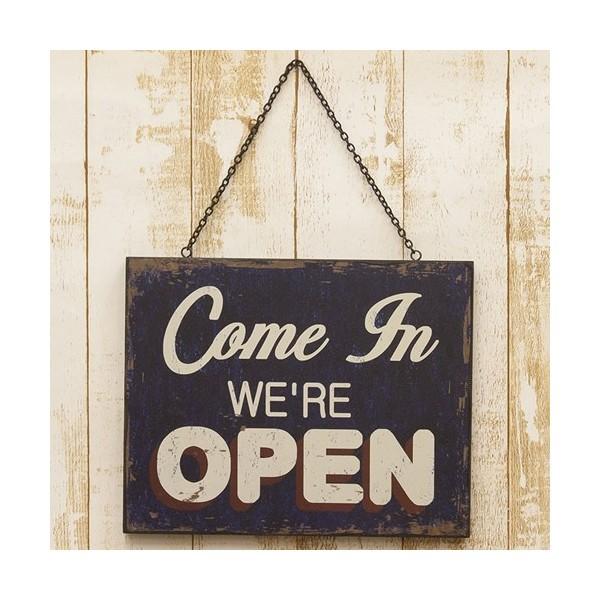 アンティークなユーズドのような仕上げの木製プレートです♪お店やお家のドア、玄関、リビングにいかがですか♪しかも両面プレートで片面が、ＯＰＥＮで裏面が、ＣＬＯＳＥＤになっております。新品です★★■サイズ：約 w 25cm x d 1.5ｃｍ ...