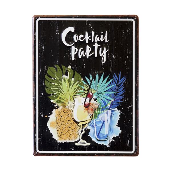 オシャレなデザインにエンボス加工を施されたプレートです。錆びた感じもアンティークな感じもgoodです。軽量なのでどこでも気軽に飾ることができます。お店やお部屋のアクセントに是非にいかがでしょうか？■サイズ： 約W.30 x D.0.2 x ...