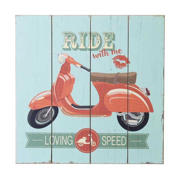 大人気のハワイアンデザインの木製看板！！サーフライフ＆西海岸スタイルのアンティークな1枚♪ベスパをモチーフにしたおしゃれなデザイン♪インパクトある空間を演出するにはピッタリです！大好きなデザインで、お部屋やガレージ、店舗を飾りつけてください...