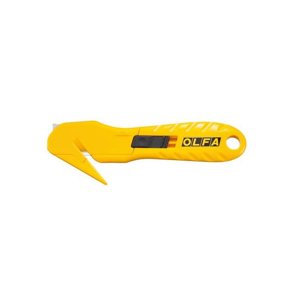 シュリンクラップや一般梱包用PPバンドの切断に適した「すくい切り」方式の開梱作業専用カッター。ステンレス製のテープスリッターを装備しており、中身を傷つけずにカートンテープの開梱が可能。刃は合計4カ所使えます。