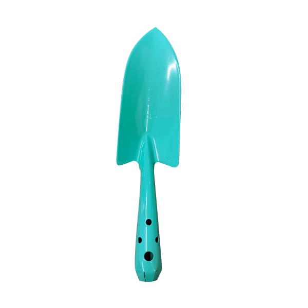 青 青色 ステンレス 目盛付き ハンドスコップ スコップ 目盛 オールステンレス シャベル ハンドシャベル 移植ごて 土入れ 土出し 丈夫 吊り金具  庭いじり 植栽 植え替え ガーデニング 園芸 園芸用品 プランター 花壇 アウトドア キ...