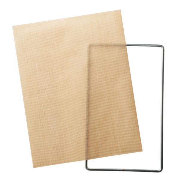 ●ものづくりの街「燕三条」の製菓器具。【商品情報】●本製品は、アルスター鋼板に内面フッ素樹脂加工を施してあり、酸やタンニンにも強く、型離れも大変よいです。【商品仕様】●材質：テフロン含侵ガラスクロス●金枠●材質：ステンレス鋼●サイズ：W20...