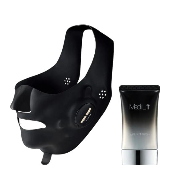 【商品名】ヤーマン YAMAN メディリフトプラス　セラムセット  ブラック EPM18BB2【商品説明】顔の下半分にアプローチする表情を鍛える美顔器「メディリフト」から新モデルが登場。・「カバー力」の進化下あごからフェイスラインを広範囲に...