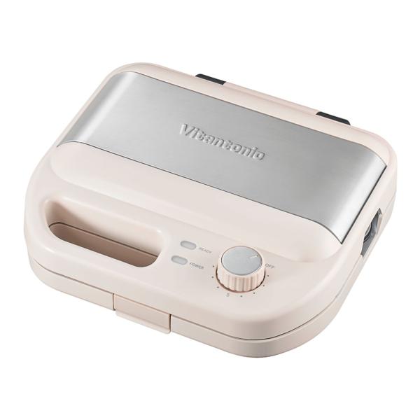 【商品名】ビタントニオ Vitantonio ワッフル＆ホットサンドベーカー VWH-600-I【商品説明】調理できる食パンの厚さ ［ ホットサンド ］・8枚切りの食パンが適しています。7枚切りより厚い食パンは本体に負荷がかかり、故障の原因...