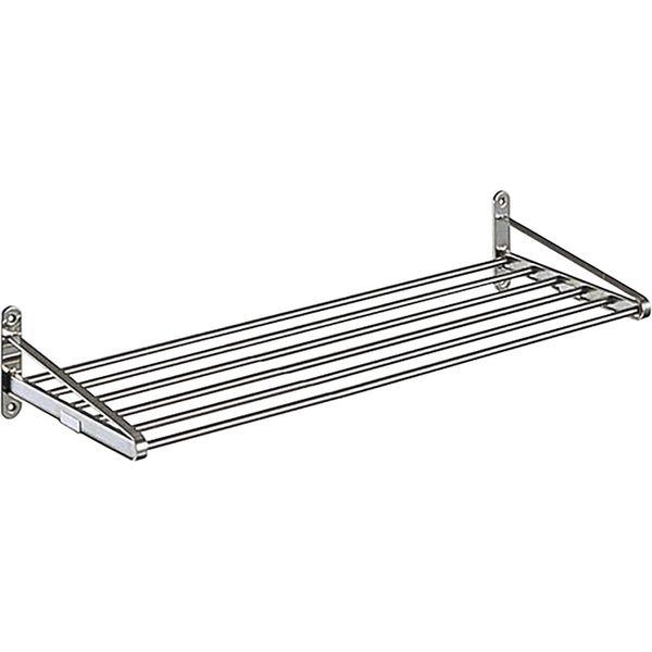 壁面に収納スペースをプラス。　●材質：本体・取付ねじ /ステンレス●耐荷重：300mm/5kg、450mm/5kg、600mm/10kg●取付ねじ・コンクリートプラグ付