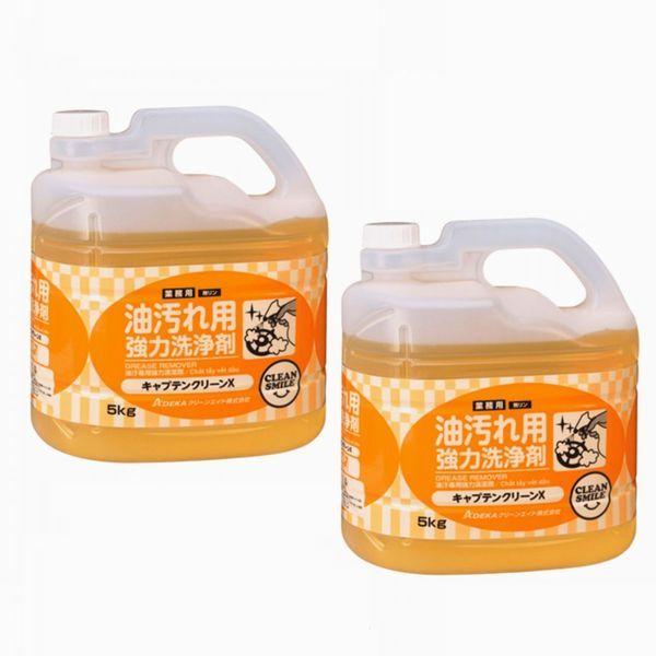 【用途】レンジ、グリスフィルター、換気扇、フードなどの硬く焼き付き樹脂化した油汚れの洗浄【標準使用濃度】原液【荷姿】液体5ｋｇ×2　スプレーガン１本入り【特徴】・従来なかなか落せなかった硬く焼付いた油汚れも強力に素早く落せます。・新機能セル...