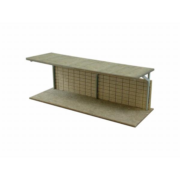 さんけい社製　ペーパー（紙製）キット　N（1/150）サイズみにちゅあーとプチ　なつかしのジオラマシリーズ　ジオラマオプションセット内容：駐輪所Aキット、組み立て説明書完成時サイズ：W43×H15×D15mm写真はメーカー提供の作例です。色...