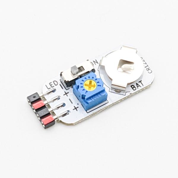 KEIGOO　電子パーツ　ノンスケール注意LEDは別売です。弊店のチップLEDコネクタ付き「電球色、白、青、緑、黄緑」と組み合わせてお使いください。「赤、黄、橙色（2V点灯）」タイプでは、輝度調整ボリュームを下げて点灯させないと、LEDの破...