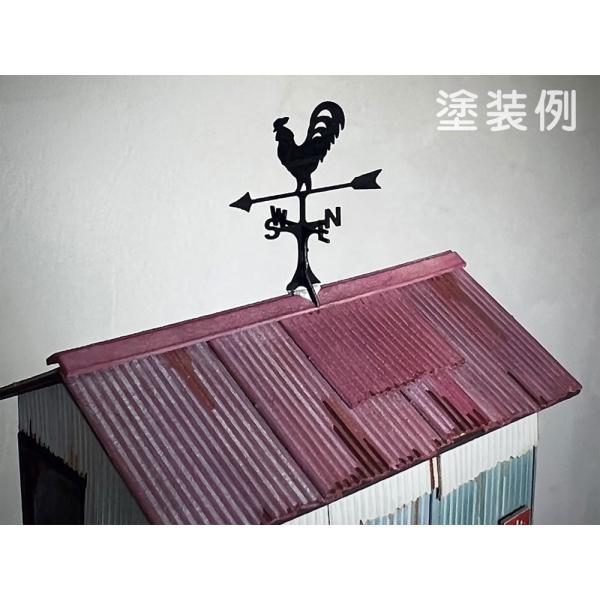 梅桜堂（ばいおうどう）社製　未塗装キット　1/83スケール（1/87〜80にもおすすめ）　人形の身長が約2cmサイズ風見鶏品番：AC-022-83U完成サイズ：幅19mm x 奥行10mm x 高さ19mm入数：4セット材質：ペーパー（紙）...