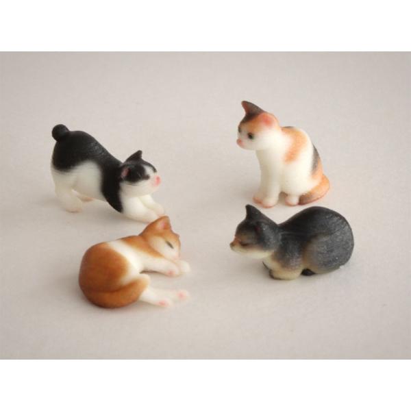 梅桜堂（ばいおうどう）社製　着色済みキット　O(1/48)スケール　人形の身長が約3.5cmサイズ猫セットA品番：FI-024-48C入数：4匹材質：樹脂※商品により仕上がりに多少の個体差が生じることがございます。※素材や色味等は、品質改善...