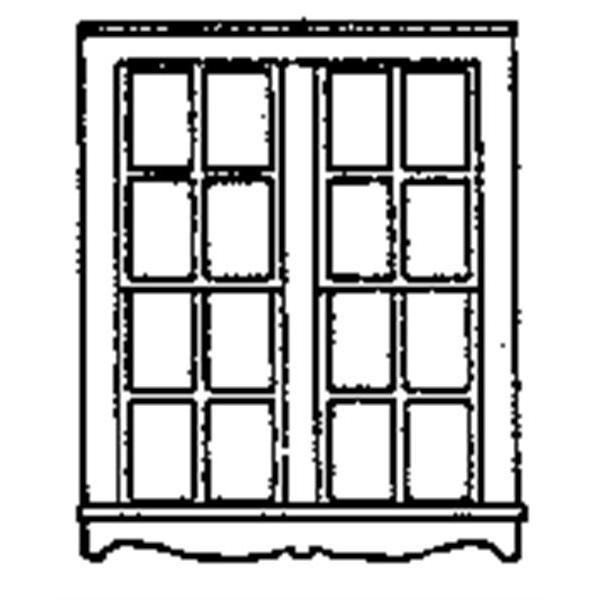 【発売日：2011年08月01日】Grandt Line（グラント・ライン）社製　未塗装キット　HO（1/87）サイズ　170cmの人間が約2cmQueen Anne Style Double Hung Paired Window 5'6"...