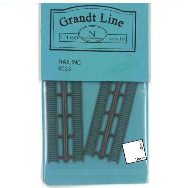 Grandt Line（グラント・ライン/アメリカ）社製　未塗装キット　N(1/160)人形の身長が約1cmイズRailingサイズ：　幅約 50mm x  高さ5mm　　　インチ表記：2.0 x .20　　　　 材質： プラスチック色： ...